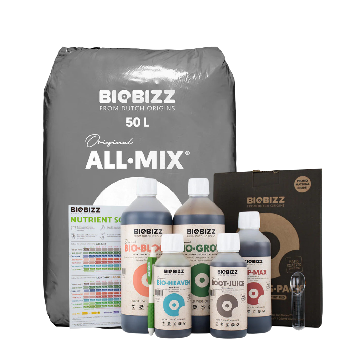 BioBizz All-Mix vorgedüngt 50 L + Dünger Starters Pack | GoGrow.de