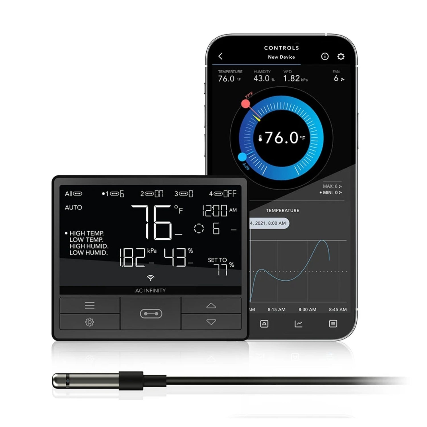 AC Infinity CONTROLLER 69 PRO – Smarte Grow-Steuerung für bis zu 4 Geräte