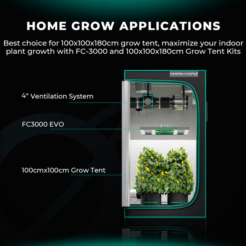 Mars Hydro FC 4000-EVO LED – 320W effizientes Grow-Licht für Indoor ...
