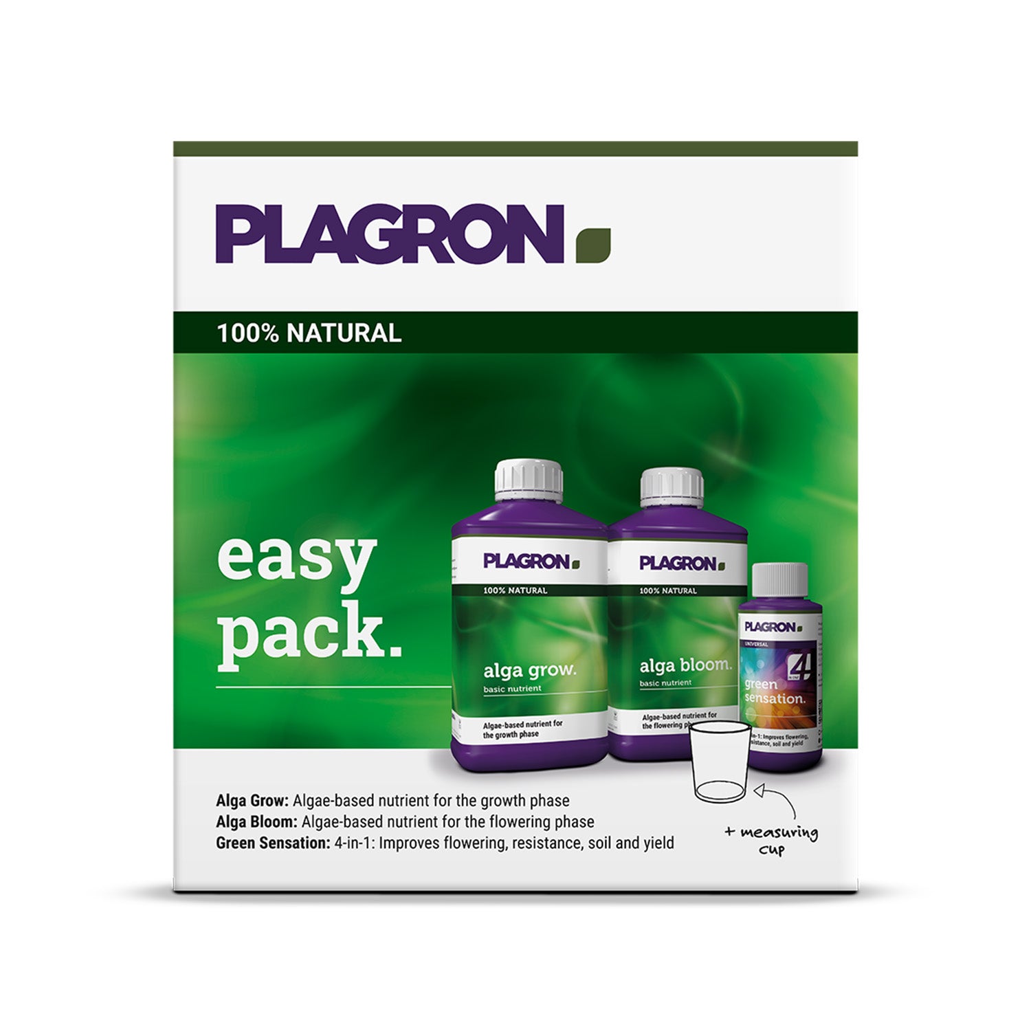 Plagron Easy Pack Natural - Organisches Starterkit für 4 Pflanzen | GoGrow