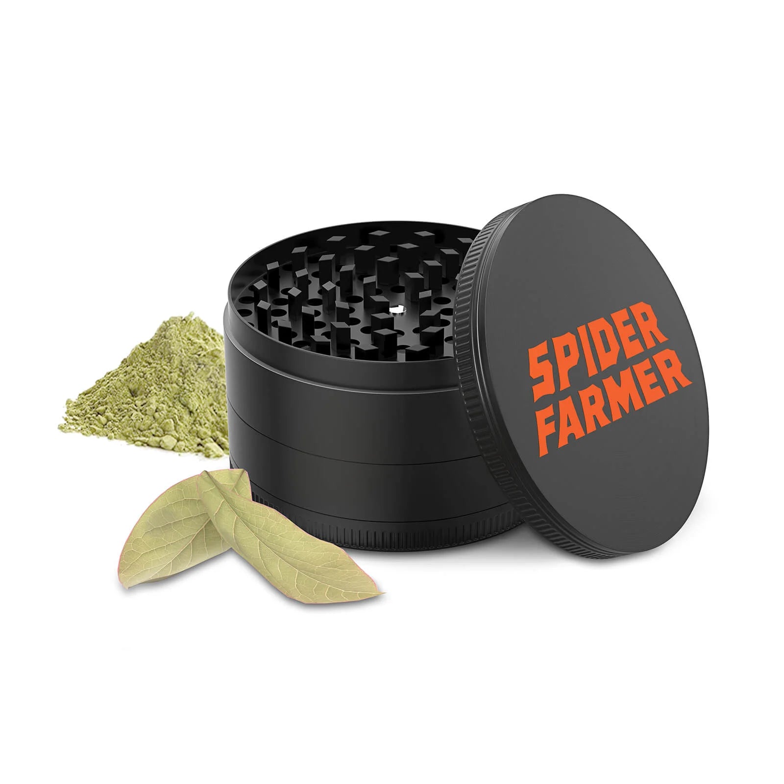 Spider Farmer Alu-Grinder 4-teilig Ø 59 mm – Präzises Zerkleinern | GoGrow