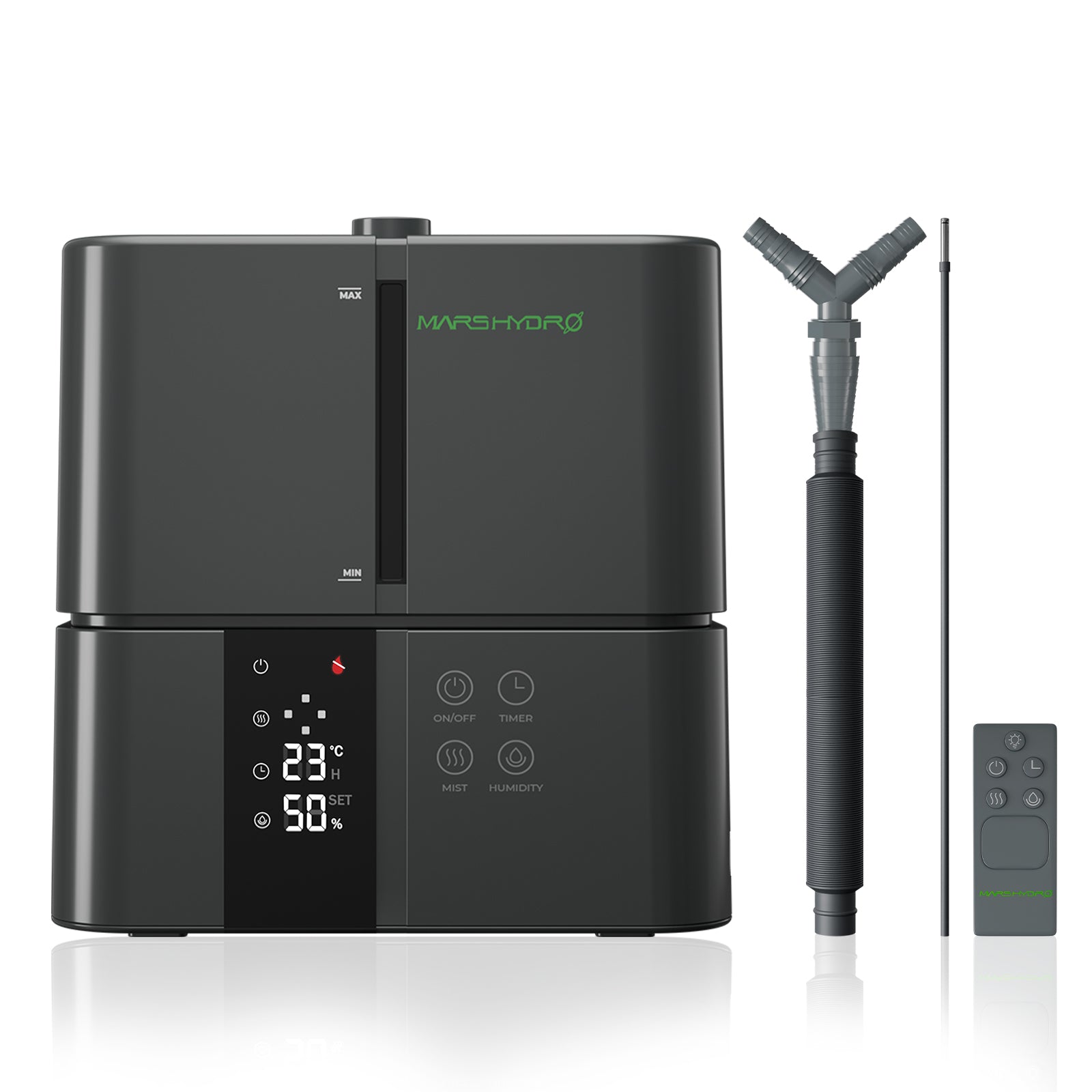 Mars Hydro 5L Luftbefeuchter mit Fernbedienung und 4 Nebelstufen ...